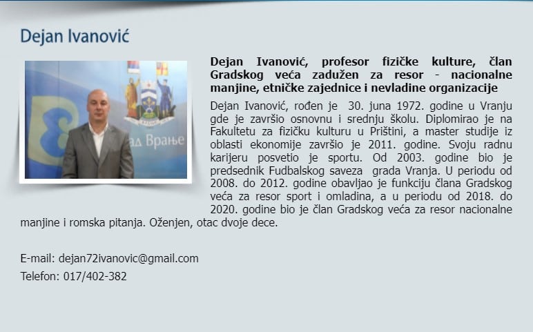 Ivanović NAPUSTIO sednicu Gradskog veća - InfoVranjske