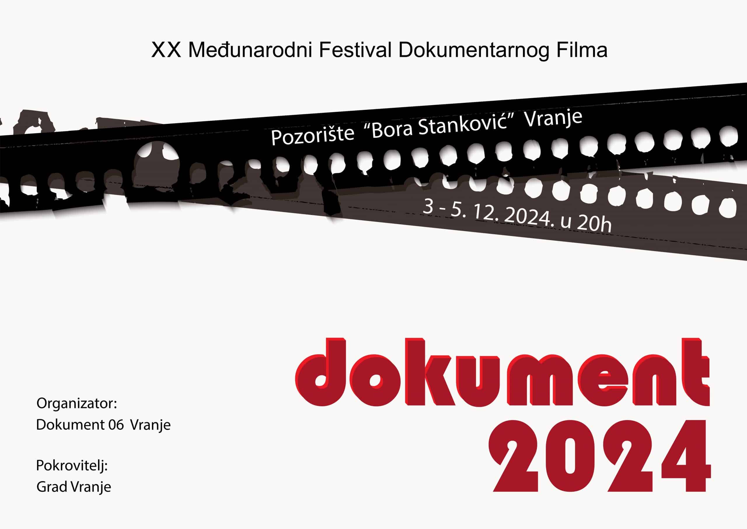 Sutra počinje festival dokumentarnog filma „Dokumnet 2024“ - InfoVranjske